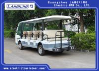 China Small Electric Shuttle Car , 14 People Electric Sightseeing Bus Max.Speed 28 km/h for sale