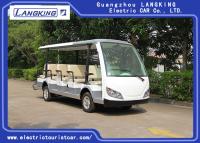 China Small Electric Shuttle Car , 14 People Electric Sightseeing Bus Max.Speed 28 km/h for sale