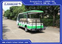 China Green / White Electric Shuttle Car / 7.5KM Motor 72V 14 Seater Electric Golf Carts For Park for sale