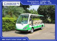 China Green / White Electric Shuttle Car / 7.5KM Motor 72V 14 Seater Electric Golf Carts For Park for sale