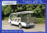 China Cool 11 Seats Cargo Electric Sightseeing Vehicle With Small Toplight 72V 7.5KW for sale