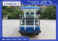 China 72V 14 Seats Electric Shuttle Vehicles For Multi Passenger 28km/H Max. Speed Balck Seat With Curtain for sale
