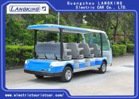China High Impact Fiber Glass Body Electric Shuttle Car , 11 Seats Electric Passenger Vehicle With Sun for sale