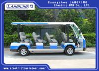 China High Impact Fiber Glass Body Electric Shuttle Car , 11 Seats Electric Passenger Vehicle With Sun for sale