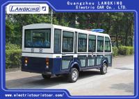 China Closed Mini Electric Sightseeing Car 72V AC Motor With 14 Seaters Toplight / Dry Battery for sale