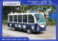 China Closed Mini Electric Sightseeing Car 72V AC Motor With 14 Seaters Toplight / Dry Battery for sale