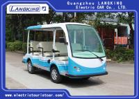 China CE Approved Open Top Electric Shuttle Vehicles / 48V DC System 8 Passenger 4 Wheel Electric Mini Bus for sale