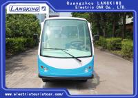 China CE Approved Open Top Electric Shuttle Vehicles / 48V DC System 8 Passenger 4 Wheel Electric Mini Bus for sale