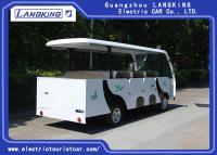 China 14 Seater Electric Shuttle Car Equipped With Effective Shock Absorb With Door for sale