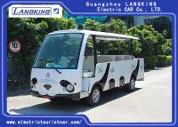 China 14 Seater Electric Shuttle Car Equipped With Effective Shock Absorb With Door for sale