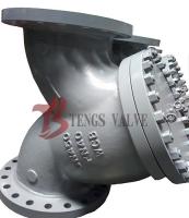 China Industrial Y Type Strainer , Din Flanged Y Strainer Cast Steel Pn16 - Pn40 for sale