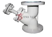 China WCB Carbon Steel Y Strainer 150LB With Flanged Drain Plug Special Design for sale
