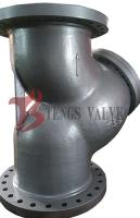 China Cast Carbon Steel Flanged Wye Strainer Lightweight For Low / High Pressure for sale
