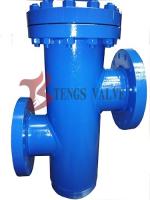 China Fabricated Simplex Basket Strainer Offset ANSI 150LB / 300LB Inlet / Outlet Design for sale