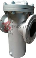 China Cast Steel Simplex Basket Strainer , ANSI CL150 Flanged Basket Strainer For Pumps for sale