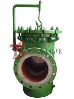 China CL150LB Simplex Basket Filter Green Color Quick Opening Cover With Davit Arm for sale