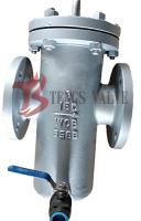China Simplex Cast Steel Basket Strainer API 598 For Low Temperature Medium for sale