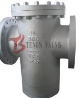 China API Simplex Pipeline Basket Strainer Flange Type Screen Stainless Steel For Liquid for sale