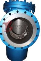 China Welded Simplex Basket Strainer Flanged Fabricated PI Class 300LB Bolted Cover for sale