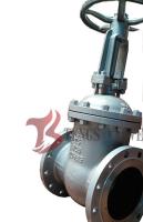 China Din Pn25 Manual Cast Steel Gate Valve , Bolted Cover Metal Seated Gate Valve for sale