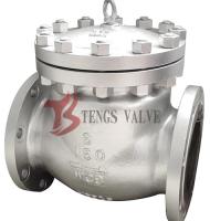 China Cast Steel Swing Check Valve , Flanged Non Return Valve ANSI 150LB H44H for sale