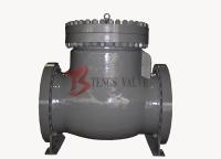 China 600LB Industrial Check Valve Flanged Cast Carbon Steel HF H44 30 Inch for sale