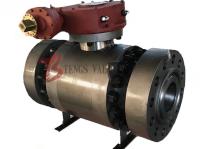 China 2500LB Trunnion Ball Valve Forged Steel A105 Soft Seated 3PC Split Body Flanged RTJ for sale