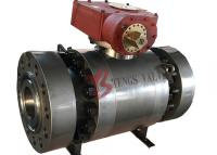 China 2500LB Trunnion Ball Valve Forged Steel A105 Soft Seated 3PC Split Body Flanged RTJ for sale