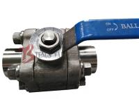 China Reduced Bore Soft Seated Ball Valve F316L , 800LB Small Forged Ball Valve for sale
