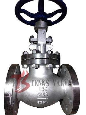China Stainless Steel Industrial Globe Valve Flanged A351 CF8M Metal Seal 150LB J40W for sale