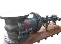 China DN800 Cast Steel Gate Valve WCB PN25 13CR Trim 32 Inch Rising Stem With Bypass Valve Z540 for sale