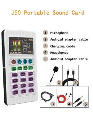 China white J50 Live sound card for sale
