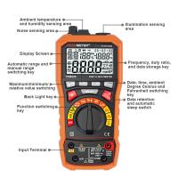China Handheld Digital Multimeter 200MΩ Max Resistance 2V Max Diode Test 10μF Max Capacitance for sale