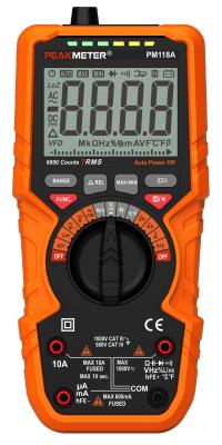 China Manual And Auto Range Digital Meter 1000V Voltmeter AC DC Digital Multimeter MAX And MIN Measurement NCV Function for sale