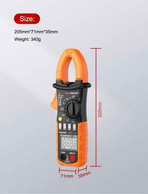 China AC Digital CLamp Meter With Auto And Manual Range，Ammeter , Voltmeter , Ohmmeter And Backlight Current Measurement for sale
