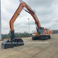 China 60 Ton Material Handler Equipment With 3.5m3 Shell Grab & Cum-mins Engine for sale