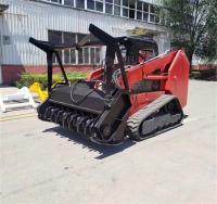 China 75hp Track Skid Steer Loader TS65 With Forest Mulcher, 4 in 1 Bucket for sale