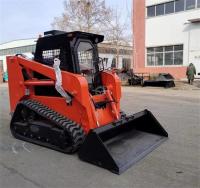 China 75hp Track Skid Steer Loader TS65 With Forest Mulcher, 4 in 1 Bucket for sale