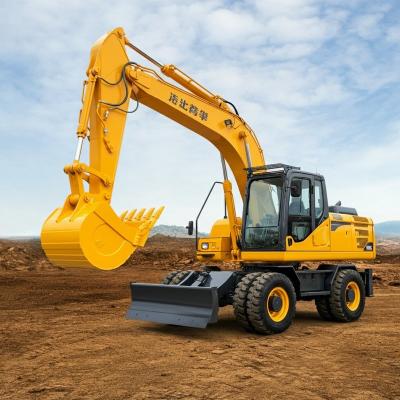China Bucket 0.58cbm  XE150WB Wheel Excavator For construction Engine Cum-mins for sale