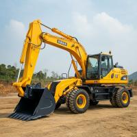 China Bucket 0.58cbm  XE150WB Wheel Excavator For construction Engine Cum-mins for sale