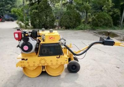 China 800kg Vibratory Road Roller LTC08H Walking behind Double drum 5.9kw for sale