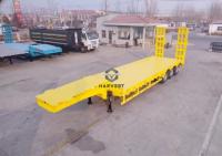 China 3 Axle Heavy Duty Semi Trailer Low Bed Mechanical Ladder Sale to Tanzania for sale