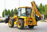 China Cummin Engine 4WD Backhoe Loader SAM388H with 6 in 1 Bucket Hot Sale in Angola for sale
