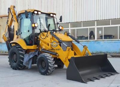 China 4WD Powerful Backhoe Loader SAM388 with Cummin Engine Hot Sale in Jamaica for sale