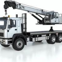 China Howo 4x2 10 Ton Light Cargo 4000kg 2 Section Truck Mounted Telescopic Crane for sale