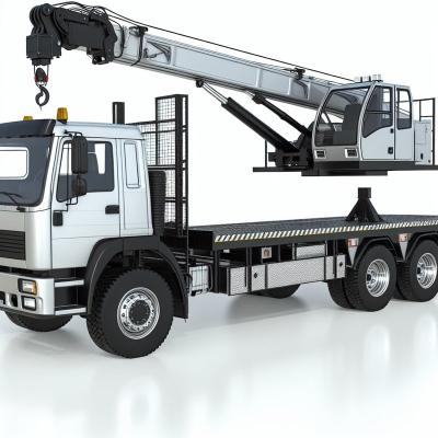 China Howo 4x2 10 Ton Light Cargo 4000kg 2 Section Truck Mounted Telescopic Crane for sale