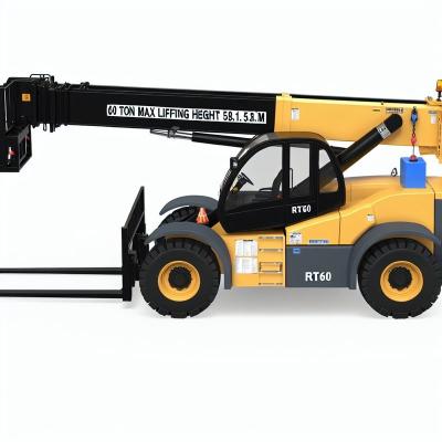 China 60 Ton Max Lifting Height 58.1m  RT60 35km/H Boom Truck Crane for sale