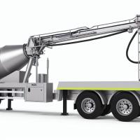 China Hopper Capacity 0.6cbm  HBT9018K 60m3/H Concrete Trailer Pump for sale