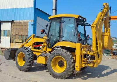 China 4x4 SAM388H Backhoe Loader with Cummin engine For Sale in Mexico for sale