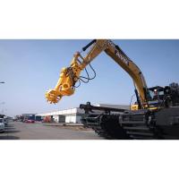 China Amphibious Excavator with Hydraulic Cutter Suction Pump with undercarriage pontoon With side pontoon & 4 hydraulic positioning piles & 2 side propellers for sale